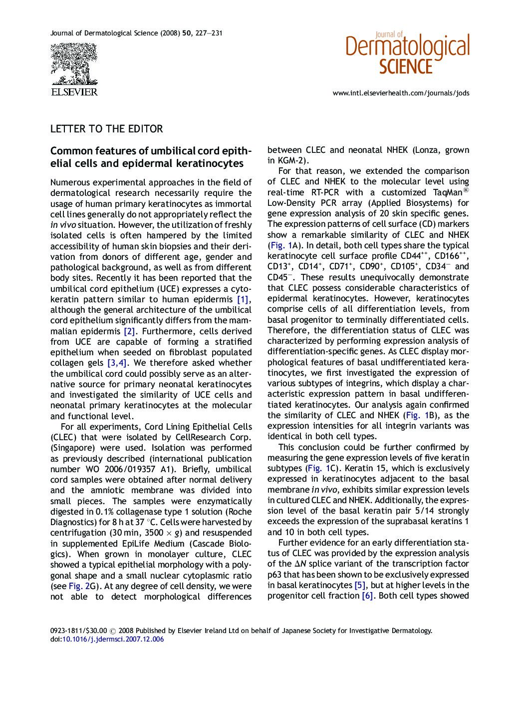 Cord Lining Epithelial Stem Cells – CellResearch Therapeutics